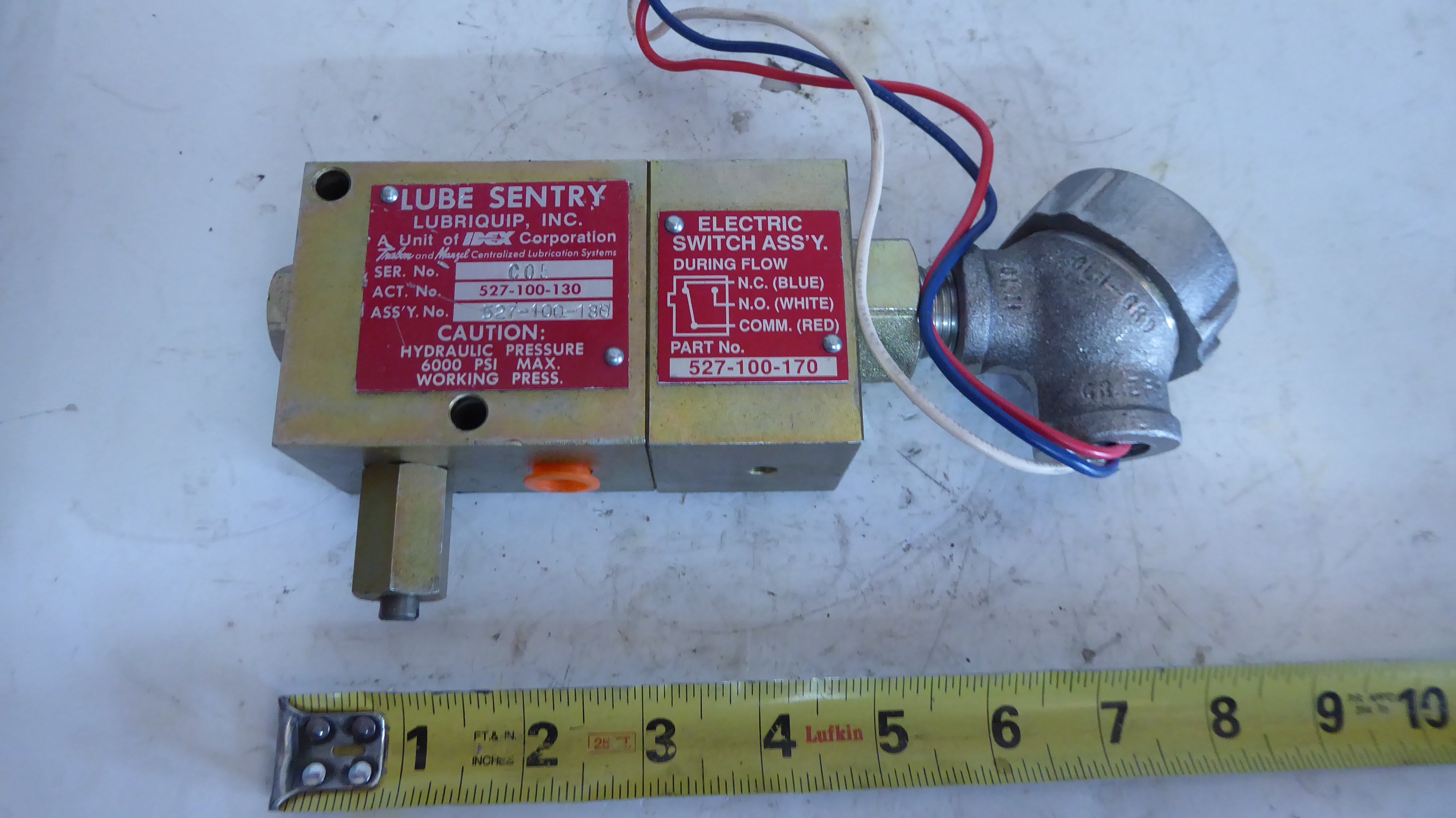 Lubriquip 527-100-180 Lube Sentry Valve – swedincompany