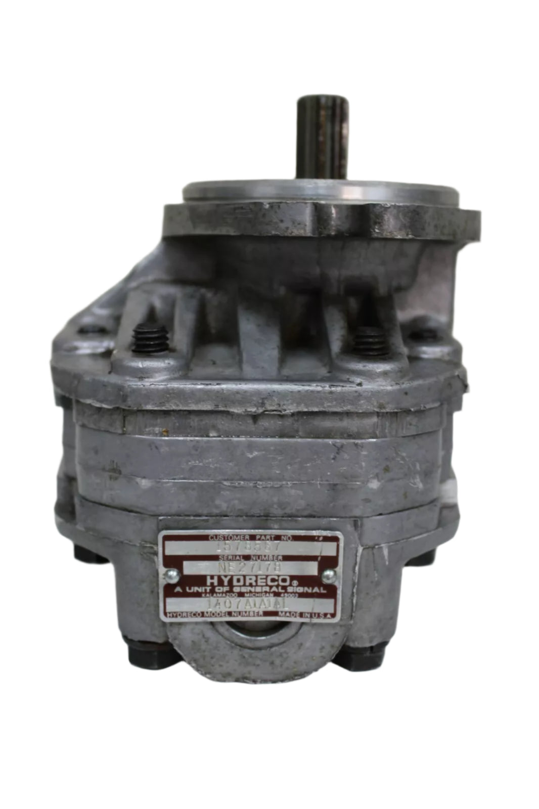 1407A1A1AL - Hydreco - 1400 Series Aluminum Hydraulic Gear Pump ...